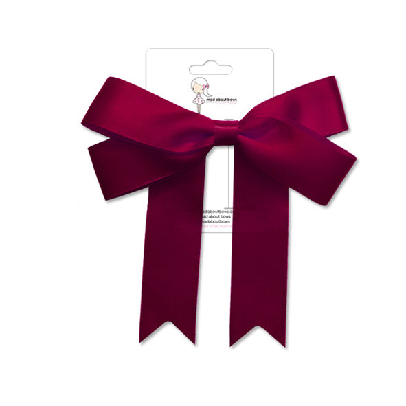 Sienna Bow Maroon – Mad About Bows