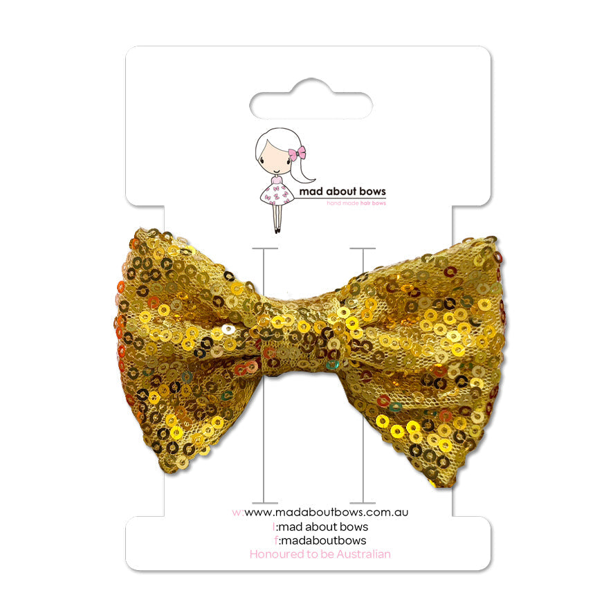 Sparkle Bow Gold – Mad About Bows
