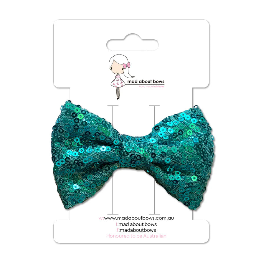Sparkle Bow Island Blue – Mad About Bows